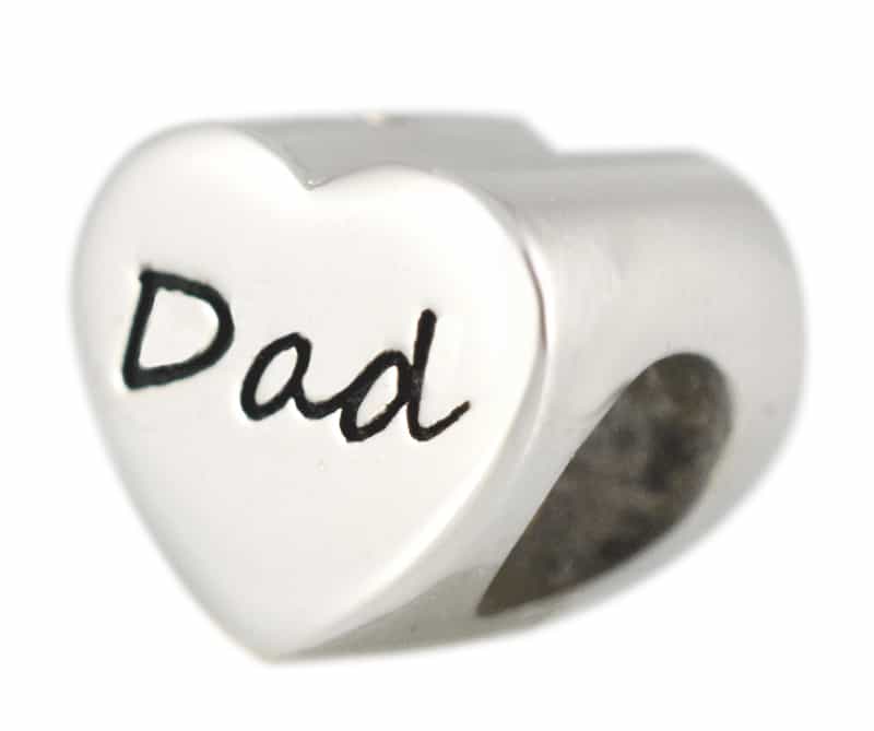 Dad Heart Tribute Bead - 925 SS - MVC